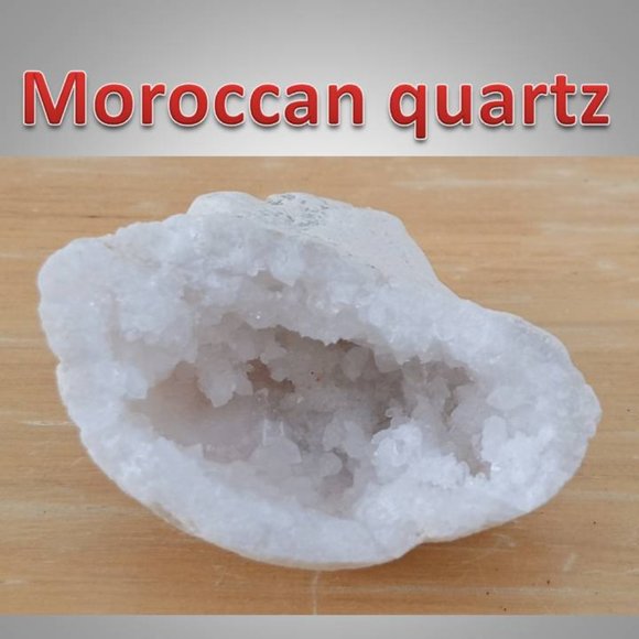 Other | 525 Moroccan Quartz Geode Crystal Stone Chakra April Birthstone ...